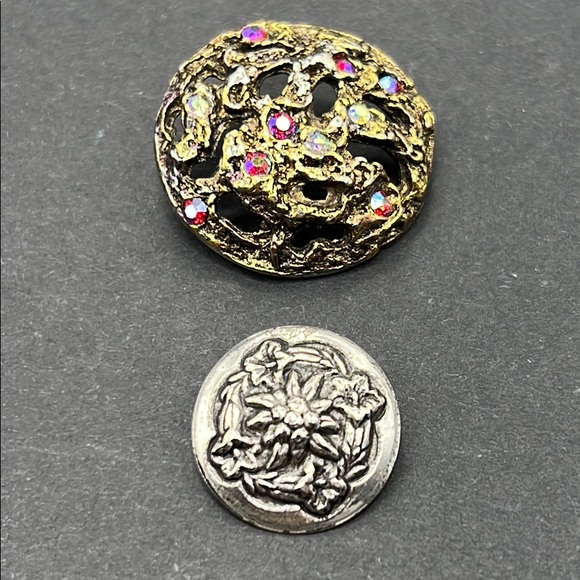 VW Gesch | Jewelry | Antique Vw Gesch Button Rhinestone Button | Poshmark